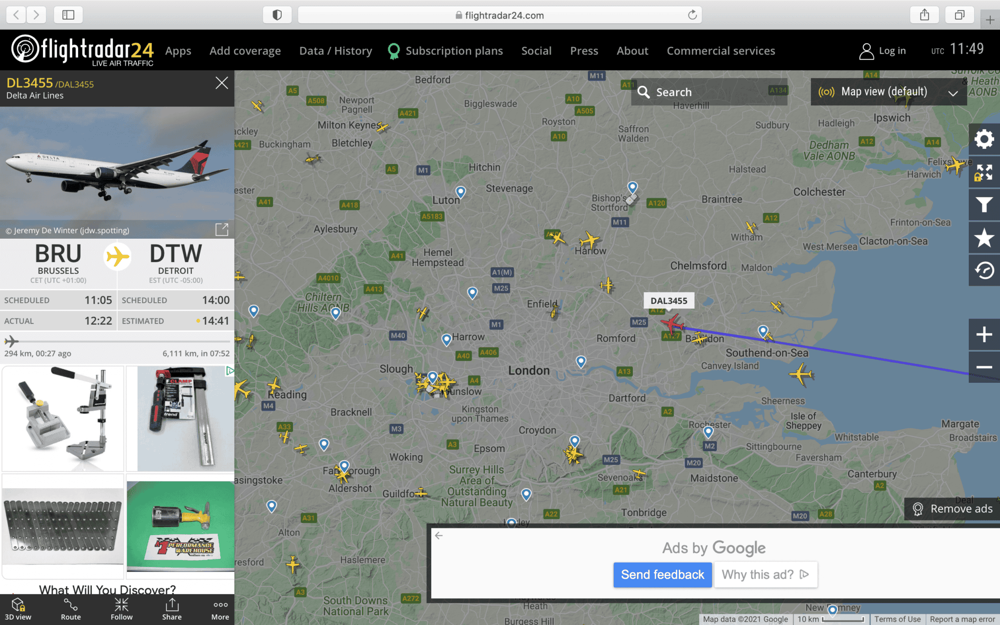 How To Identify Flights Overhead · AeroCorner